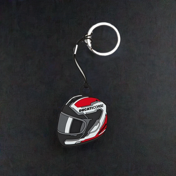 DC Helmet Rubber Key Ring - Ducati Sydney