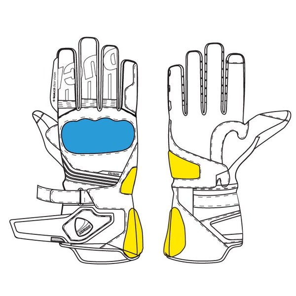 Strada C5 Fabric-leather gloves - Ducati Sydney